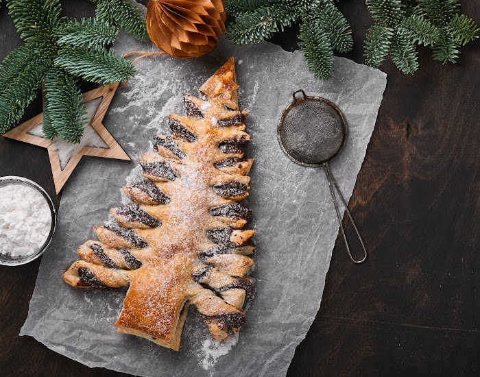 Puff Pastry Christmas Tree: Your Family Christmas Breakfast