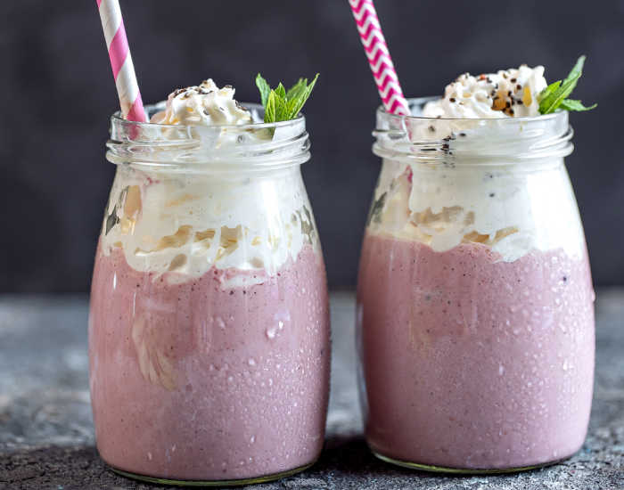 Make A Creative Raspberry Milkshake With A Razzle Dazzle